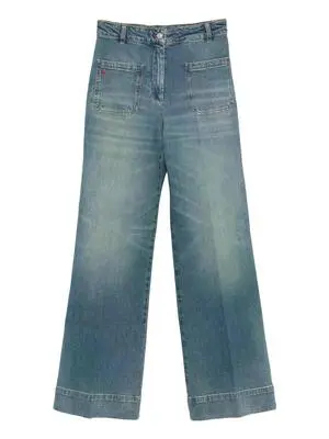 Victoria Beckham Pocket-detail Jeans - Blue