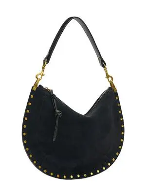 Isabel Marant Oskan Soft Zip Shoulder Bag - Dark Midnight