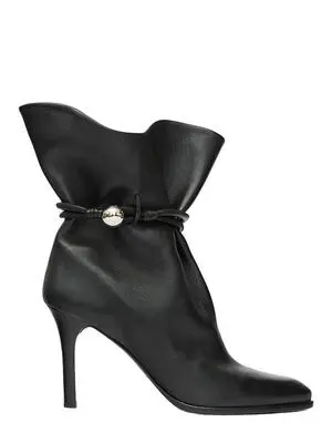 Isabel Marant Lolya Leather Ankle Boots - Black