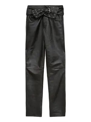 ISABEL MARANT Chazia Fitted Leather Pants