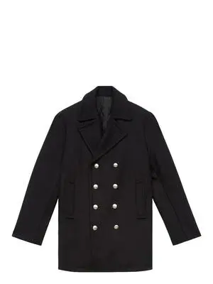 Isabel Marant Wym Pea Coat - Dark Navy