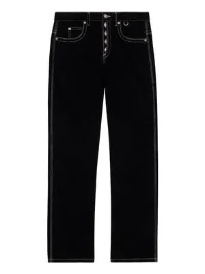 Isabel Marant Jeffrey Fitted Denim Pants Black