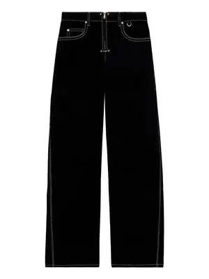 ISABEL MARANT Stelyna Wide-Leg Velvet Jeans