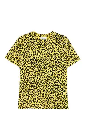 Coperni Leopard-print Boxy T-shirt - Yellow