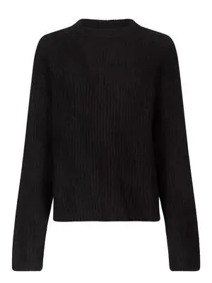Loulou De Saison Axel Ribbed Sweater - Black