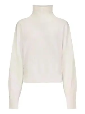 Loulou De Saison Ribbed-collar Cashmere Sweater - White