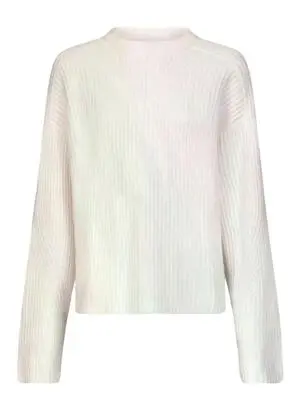 Loulou De Saison Axel Ribbed Crew-neck Sweater - White