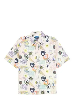SPORT B. BY AGNÈS B. Badge-printed Shirt - Neutrals