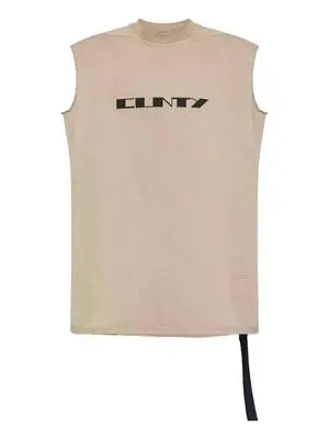Rick Owens Graphic-print Sleeveless Top - Neutrals