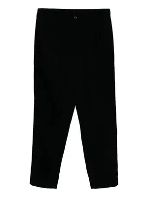 Giorgio Armani Flat-front Trousers - Black
