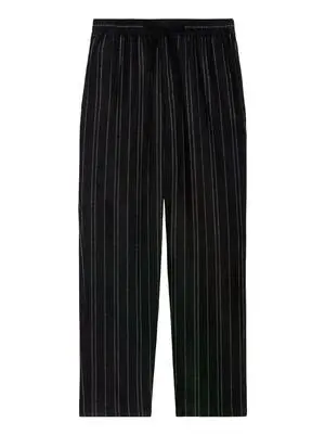 MARANT Isabel Isaki Pinstripe Trousers - Black