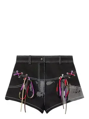 Emilio Pucci Laced-up Shorts - Black