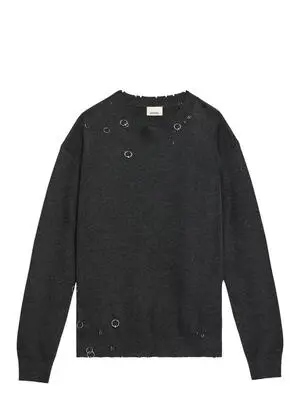 Isabel Marant Ring-embellished Pullover - Grey