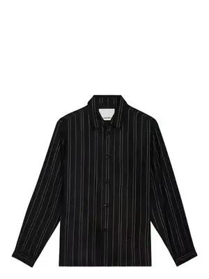 MARANT Irudy Pinstriped Cotton Shirt - Black
