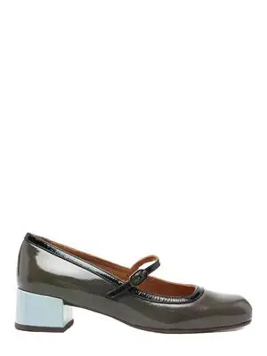 Chie Mihara 30mm Reni Heeled Pumps - Grey