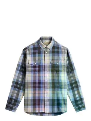 Woolrich Checked Pocket Shirt - Blue