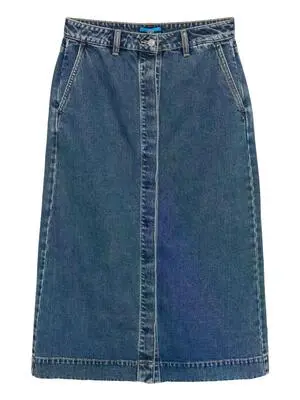 SPORT B. BY AGNÈS B. Logo-embroidered Denim Skirt - Blue