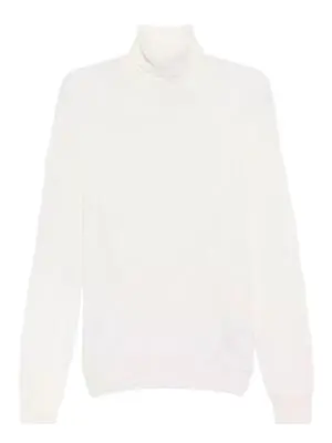 Brioni Turtle-neck Jumper - Neutrals