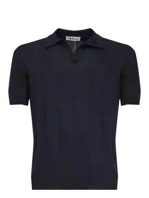 John Galliano Short-sleeve Knitted T-shirt - Blue