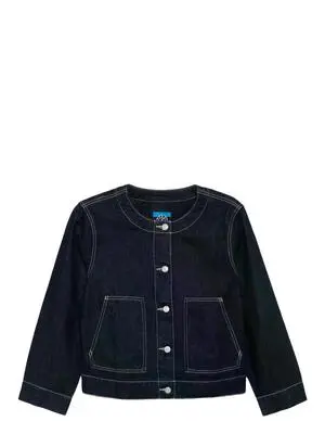 SPORT B. BY AGNÈS B. Logo-patch Denim Jacket - Blue