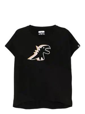 SPORT B. BY AGNÈS B. Dino Shadow Cotton T-shirt - Black
