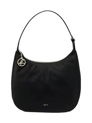 AGNÈS B. Logo-plaque Shoulder Bag - Black