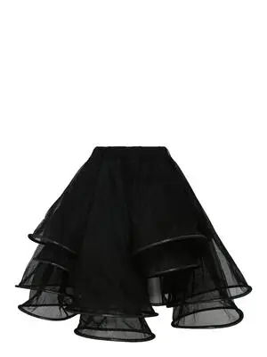 Noir Kei Ninomiya Pleated Knee-length Skirt - Black