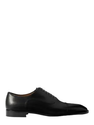 CHRISTIAN LOUBOUTIN Seriox Cap-toe Leather Oxford Shoes - Black