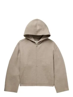 Acne Studios Doveria Wool And Cashmere-blend Hooded Jacket - Neutrals