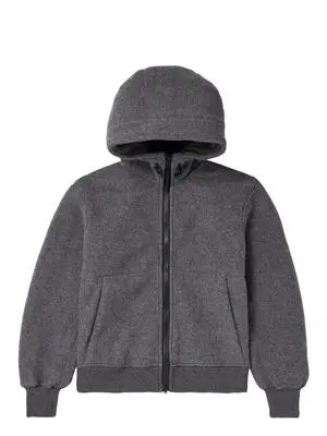 Canada Goose Chilliwack Recycled Wool-blend Fleece Zip-up Hoodie - Gray