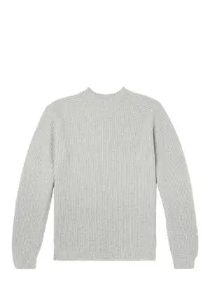 John Smedley Oxnard Recycled Cashmere And Wool-Blend Sweater Gray