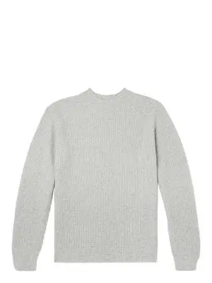 John Smedley Oxnard Recycled Cashmere And Wool-Blend Sweater Gray
