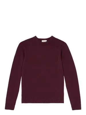 John Smedley Norfolk Recycled Cashmere And Merino Wool-Blend Sweater Red
