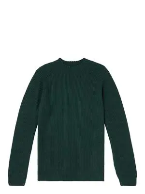John Smedley Recycled Cashmere And Wool-Blend Sweater Green