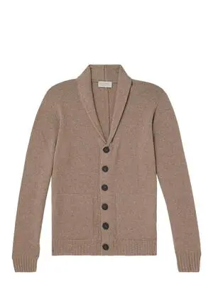 JOHN SMEDLEY Shawl-Collar Recycled Cashmere And Merino Wool-Blend Cardigan
