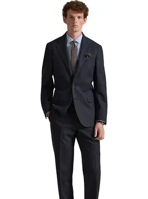 Ralph Lauren Polo Tailored Plaid Wool-cashmere Suit - Navy Multi