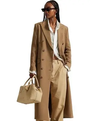 Ralph Lauren Double-breasted Wool Coat - Camel