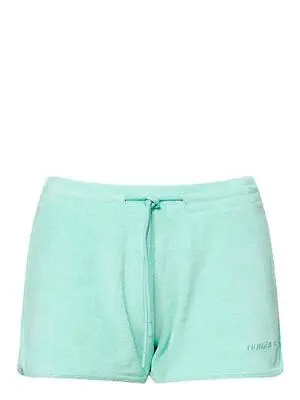 Hunza G Towelling Cotton-jersey Shorts - Mint