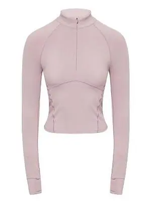 ADANOLA Ultimate Long-sleeved Stretch-woven Top - Dusk