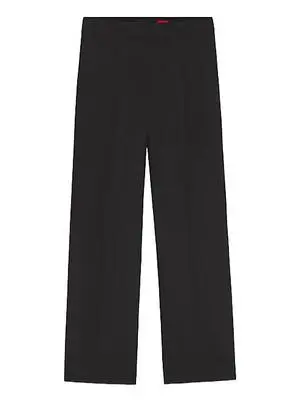 Hugo Wide-leg High-rise Trousers - Black
