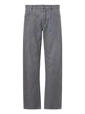 Bottega Veneta Faded-wash Straight-leg Denim Jeans - Washed Black