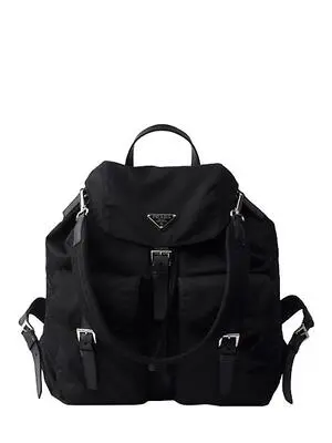 Prada Re-nylon Woven Backpack - Black