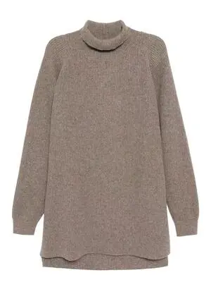 JAN JAN VAN ESSCHE Wool Turtleneck Jumper - Grey