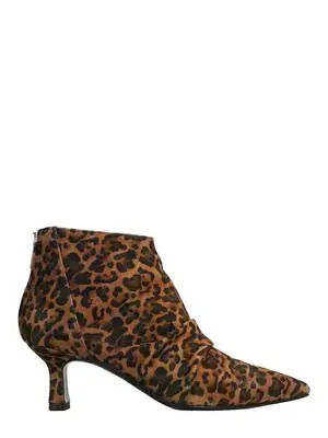 THE SELLER Leopard-print Ruched Boots - Brown