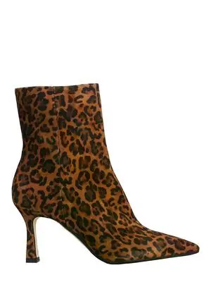THE SELLER Leopard-print Stiletto Boots - Brown