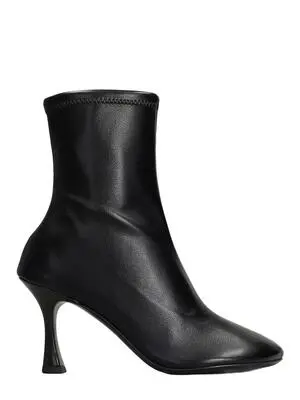 3JUIN Stretch-leather Heeled Boots - Black