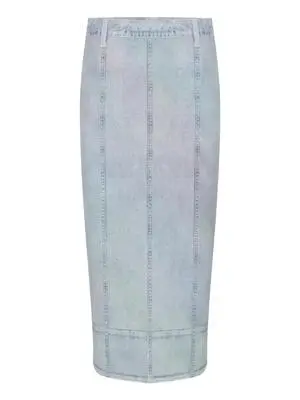 Rag & Bone Denim Panelled Skirt - Blue