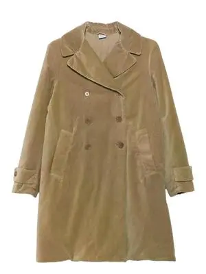 Aspesi Velvet Double-breasted Coat - Neutrals