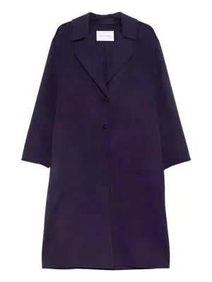 Iris Von Arnim Notched-lapel Buttoned Coat - 5889 Purple