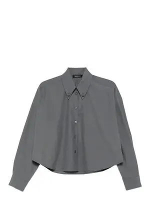 Fabiana Filippi Button-down Cropped Shirt - Grey